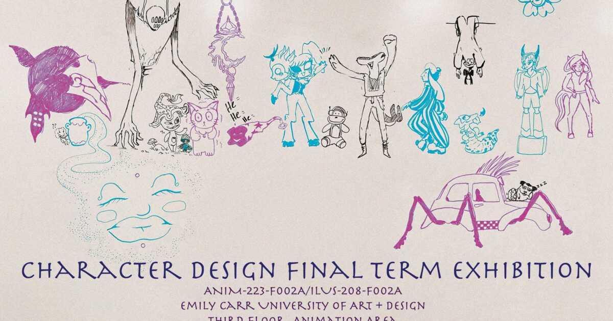 Character Design Final Term Exhibition/ ANIM-223-F002A, ILUS-208-F002A ...